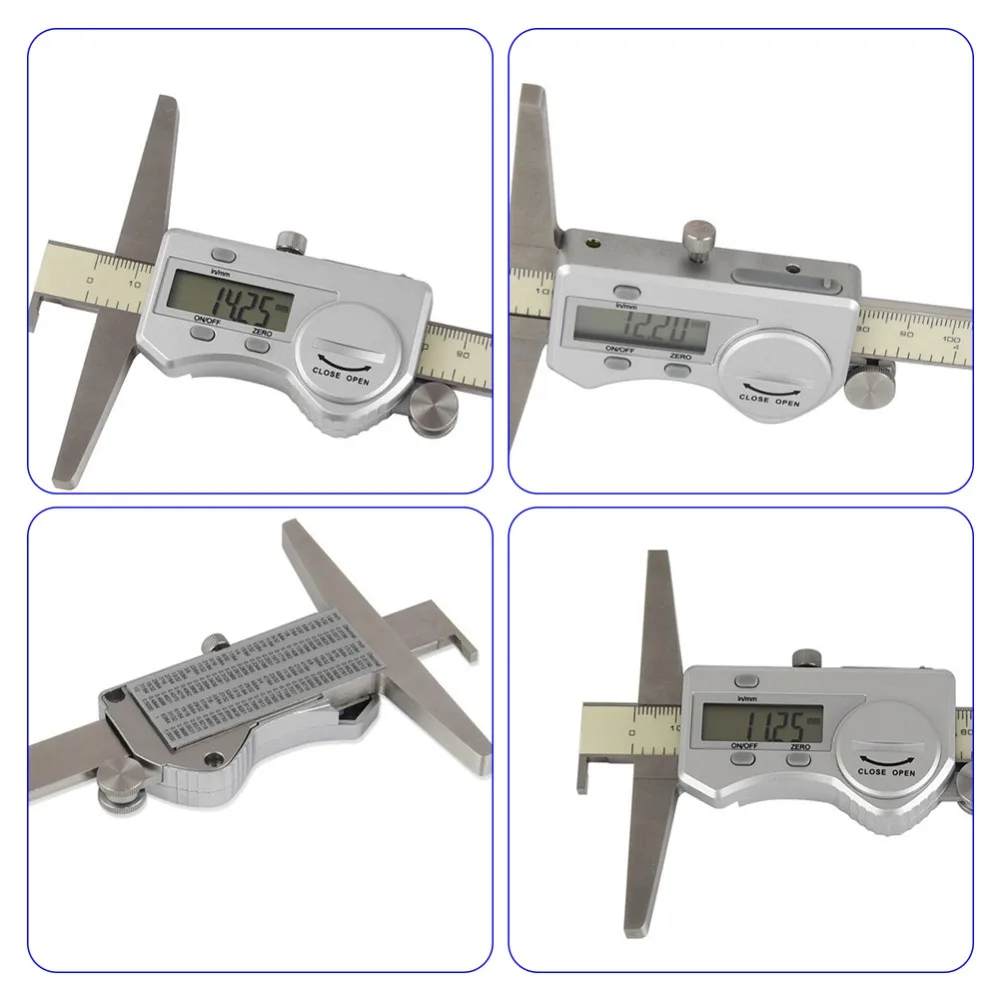 Digital Vernier Caliper Micrometer Single Hook 150-300mm Electronic LCD ...