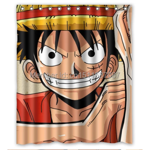 Personalized Anime One Piece Shower Curtain Good Quality|curtain ...