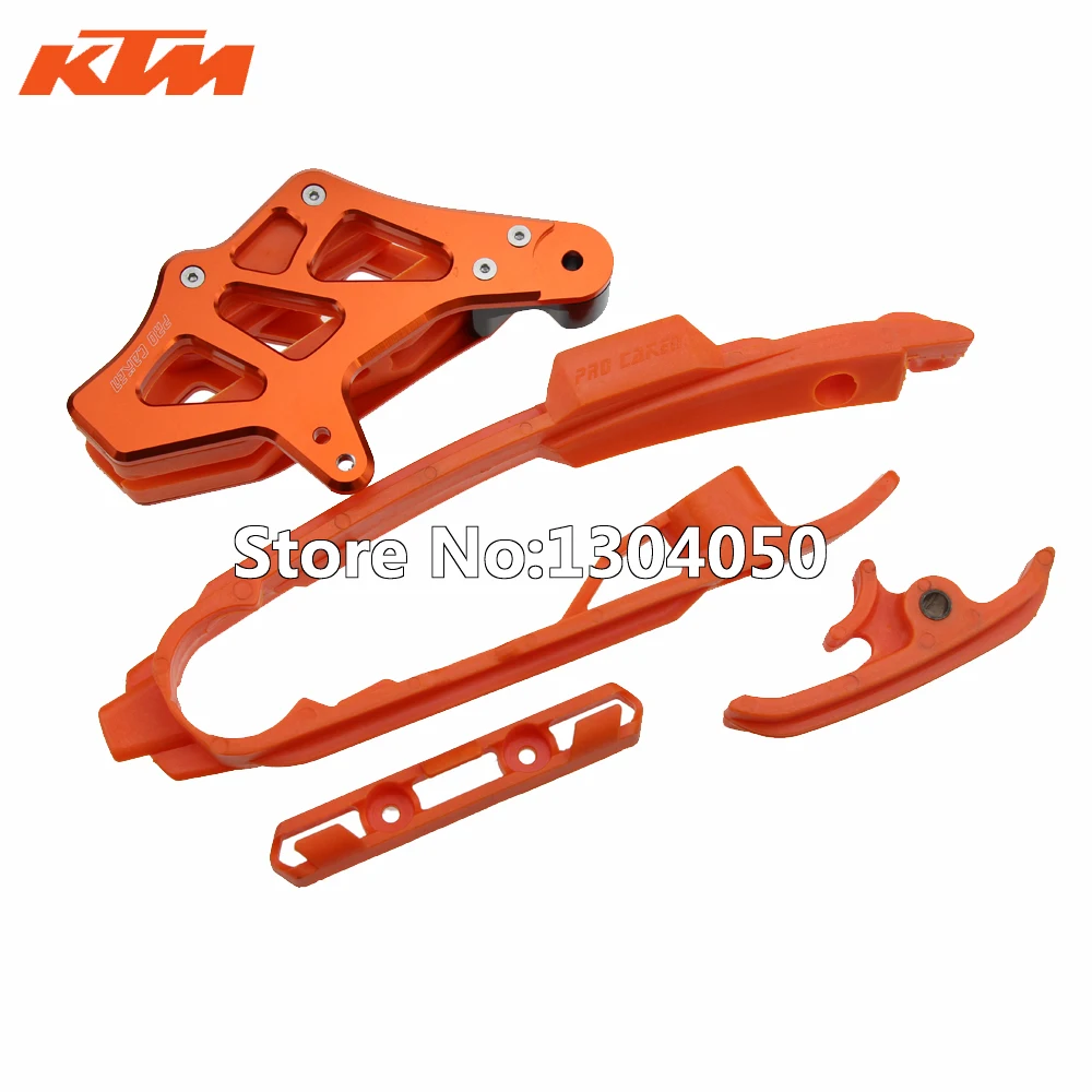 KTM Swingarm Slider With Billet Chain Guard Guide Protector EXC EXCF SX ...