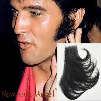 Elvis presley sideburns 100% cabelo humano completo apertado à mão ...