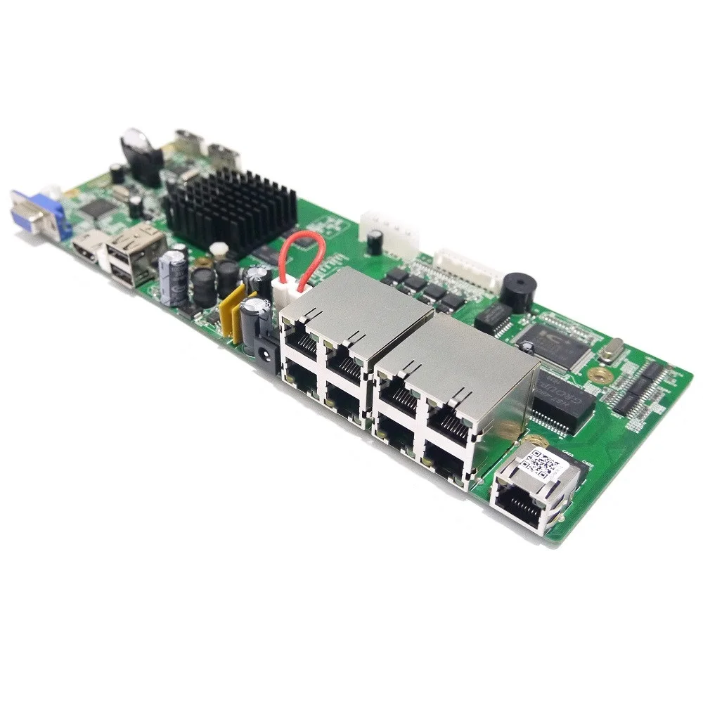 CCTV H.265 Network 8 Channel 4.0MP POE NVR Board,4 Channel 5.0MP,16 ...