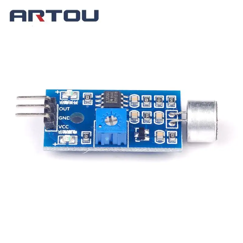 5pcs High Sensitivity Microphone Sound Sensor Detection Sound Sensor Intelligent Vehicle In 5261