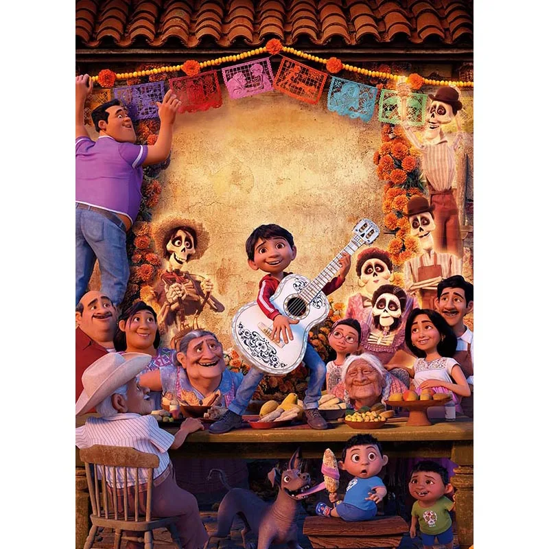 MEHOFOTO Cartoon Coco Movie backdrop Children Birthday Party Banner ...