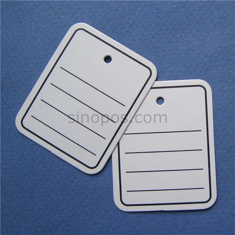 2"x1 5/8" inch Garment Tags, Unstrung Packaging Label, Price Tag,Gift ...