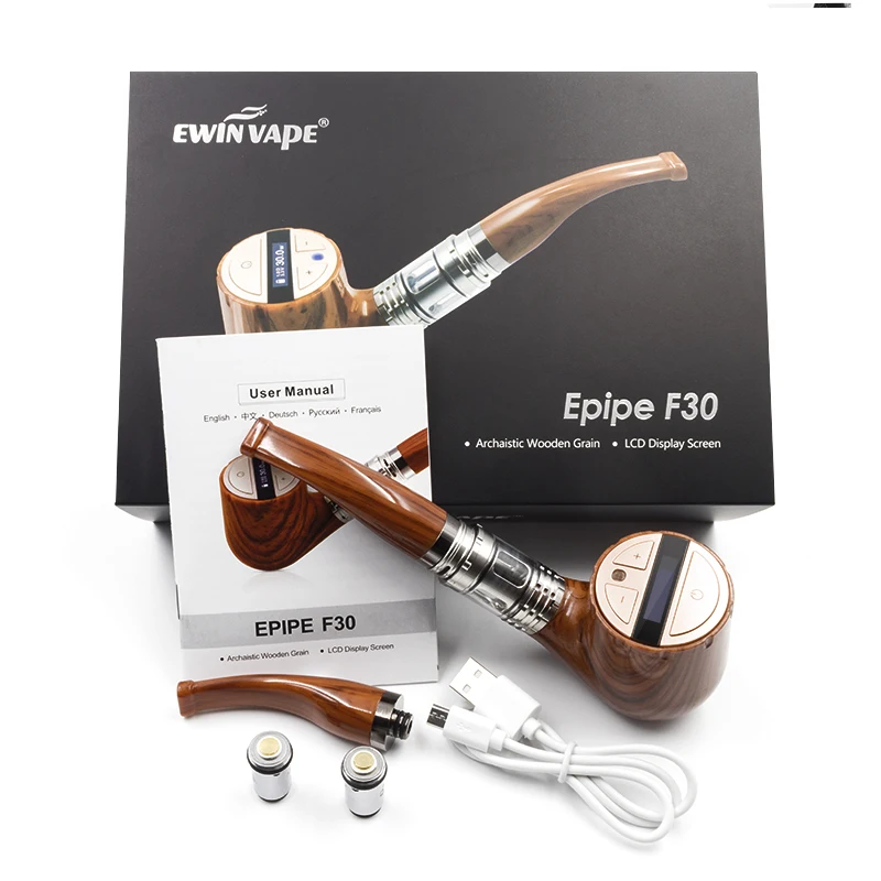 Electronic cigarette EWINVAPE ePipe F30 Kit E pipe vape 3ml Atomizer ...
