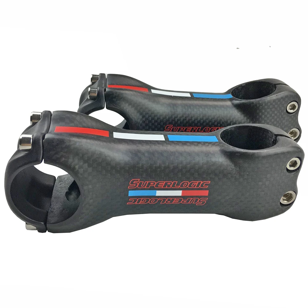 Potence de vélo,31.8 vélo tige carbone tige vélo route vtt 6-17 degrés ...