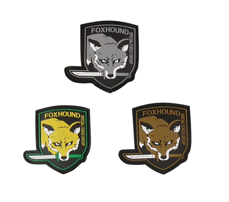 Metal Gear Solid Fox Hound Patches Special Force Group Patch Pvc ...