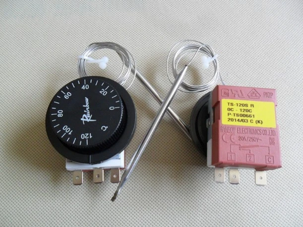 0 C 120 C Korea Rainbow TS 120SR thermostat, 3 pin tempering switch ...