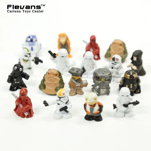 Star Wars Mini PVC Action Figures Collectible Model Toys 2.5cm 18pcs ...
