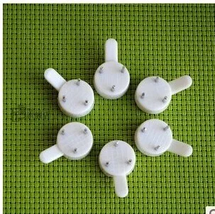 Seamless nail hook white plastic metal 3 pin wall hanging invisible 4X ...