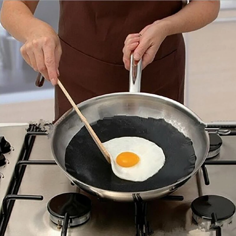 Round 24CM Pan Mat Non stick Fry Pan Liner Wok Sheet Pad Kitchen Tools ...