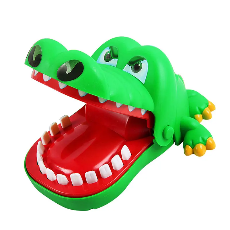 15.5cm Kids Funny Crocodile Bite Finger Toy Children Cartoon Plastic ...