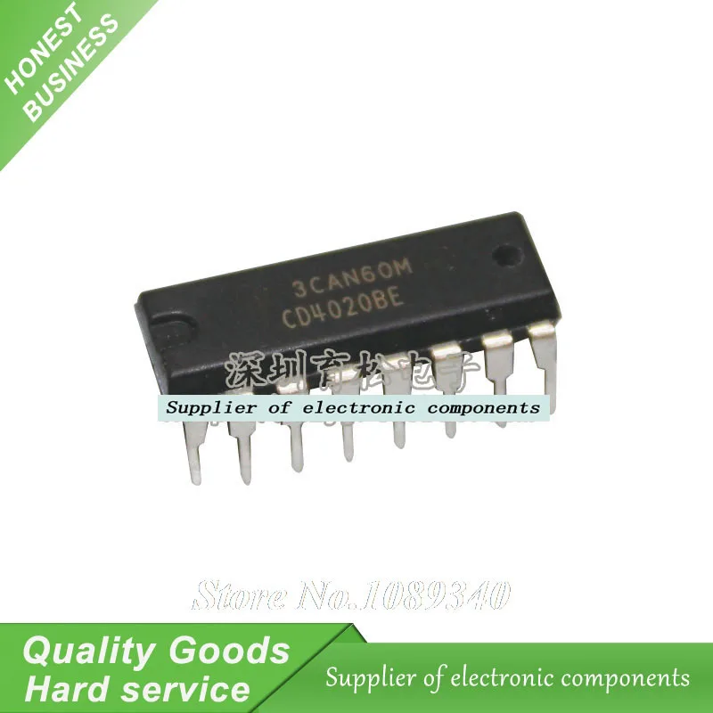 10PCS CD4020BE CD4020B CD4020 DIP 16 Make in New Original-in Integrated ...