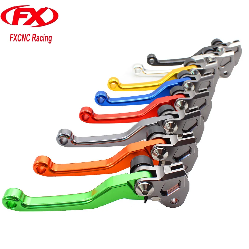 CNC Aluminum Motocross Brake Clutch Lever Dirt Bike Pivot Adjustable ...