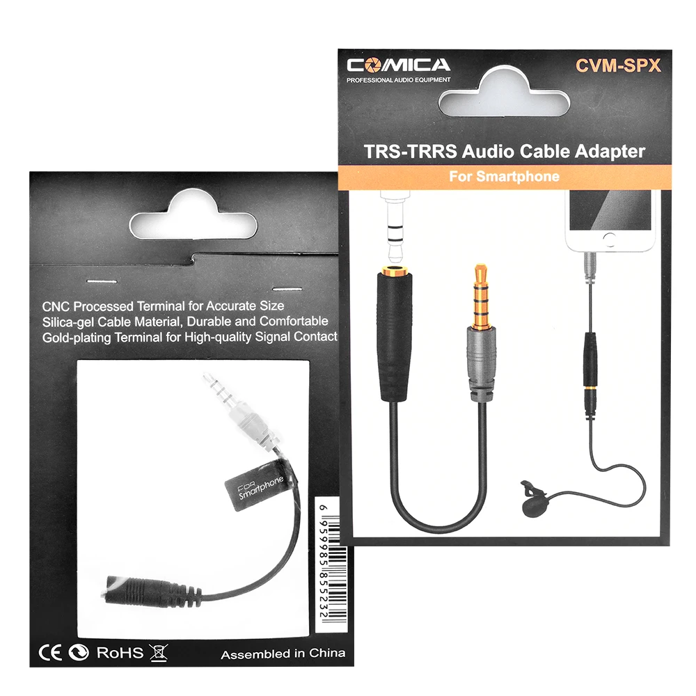 CoMica CVM SPX Female 3.5mm Audio Cable Microphone Cable Adapter for ...