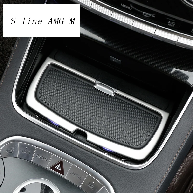 Car Styling Interior Stainless Steel sticker Water Cup Holder Panel ...