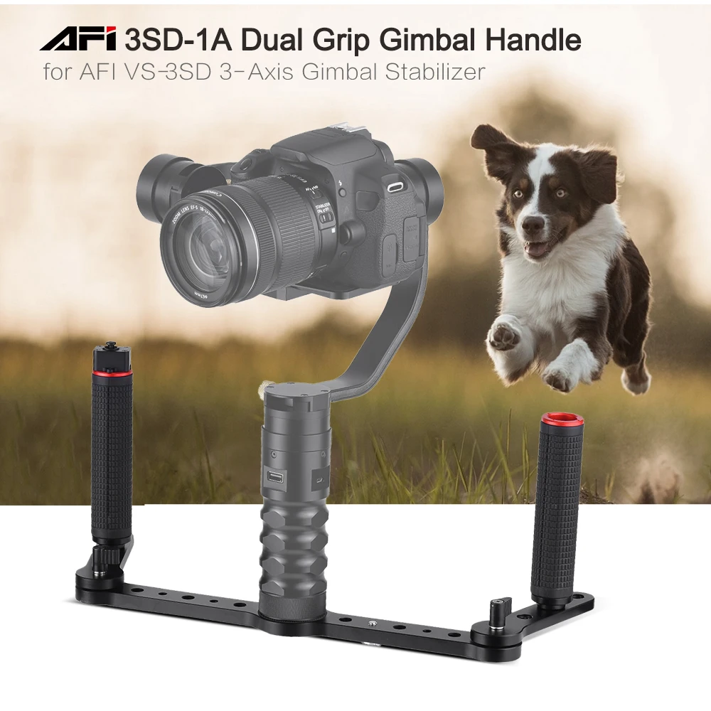 AFI Dual Grip Gimbal Handle with Joystick Control Aluminum Alloy ...