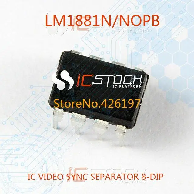 Free Shipping LM1881N/NOPB IC VIDEO SYNC SEPARATOR 8 DIP LM1881N 1881 ...