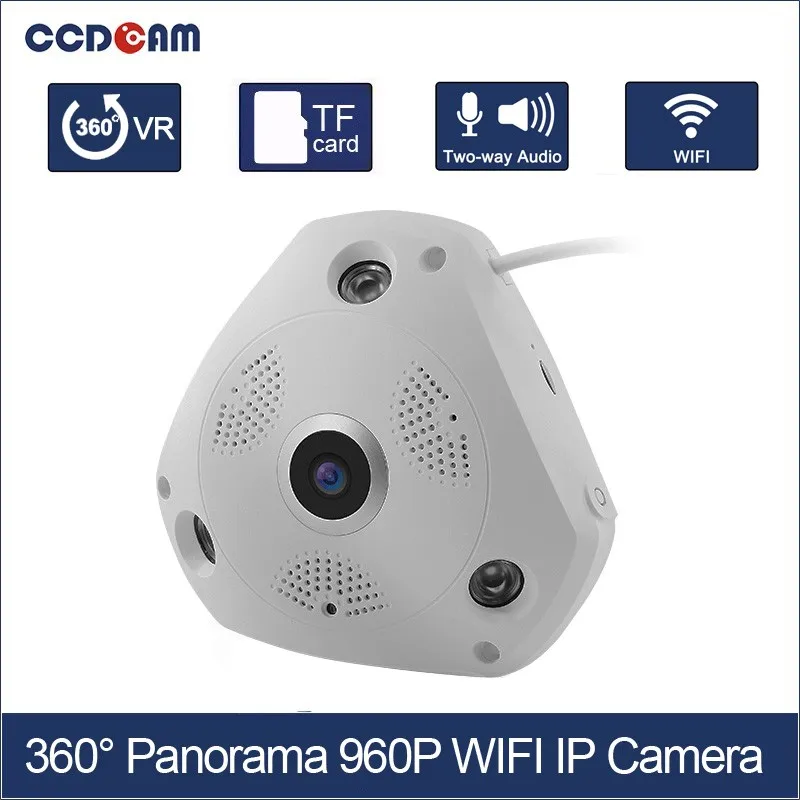 CCDCAM 960P 360 Degree Panorama Wireless WIFI IP Camera Home Security ...