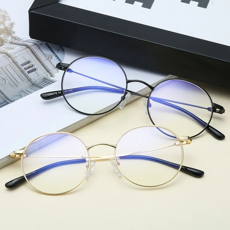 Korean Round Spectacle Reading Glasses Metal Frame Glasses Plain Mirror korean-round-spectacle-reading-glasses-metal-frame-glasses-plain-mirror