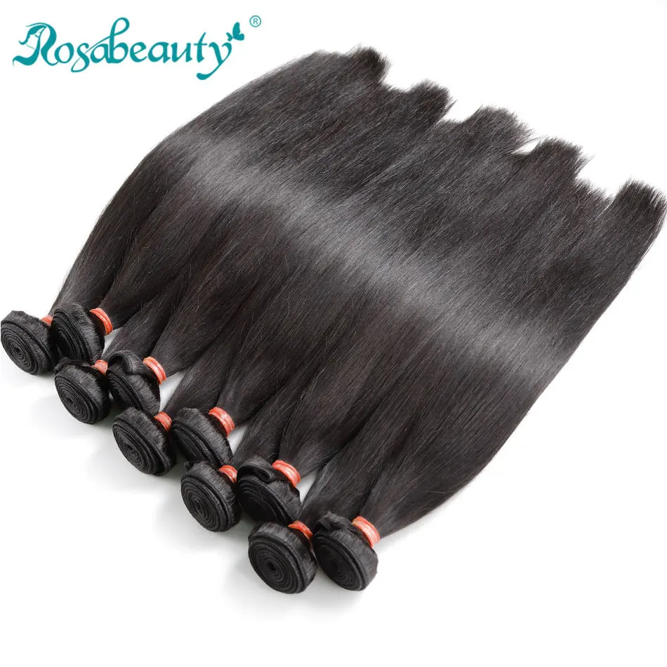 Rosa beleza produtos do cabelo 10 pçs/lote cabelo brasileiro tecer ...