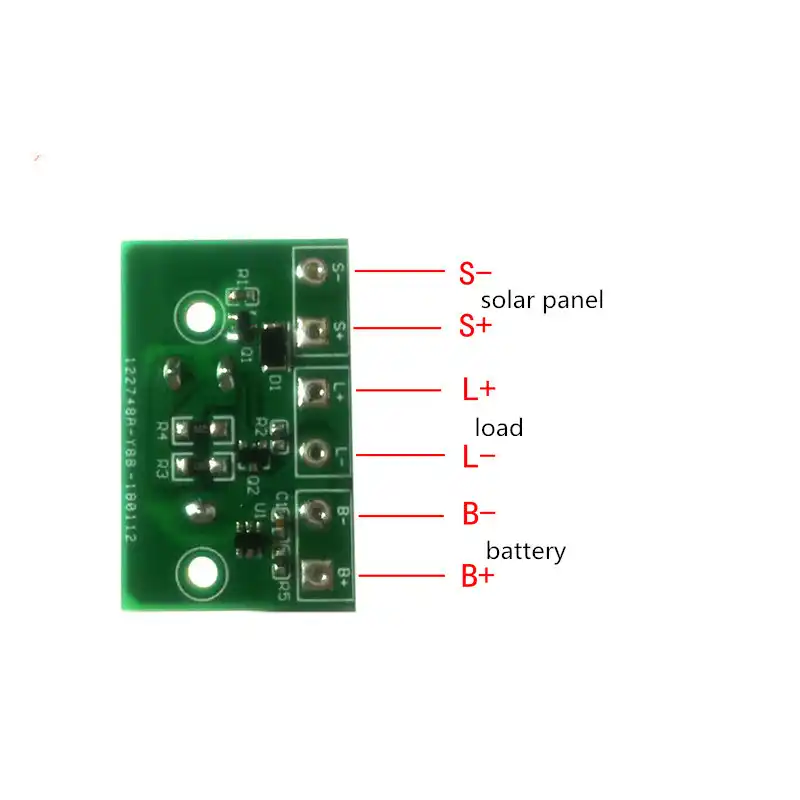 DIY Kits Solar Lamp Board Control Sensor Lithium Battery Charger Night ...