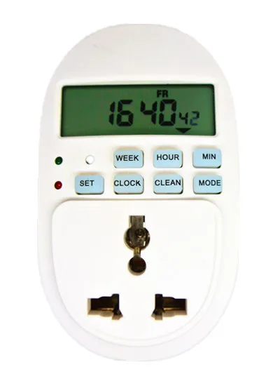 2PC European timer switch socket switch socket adapter Power Timer ...