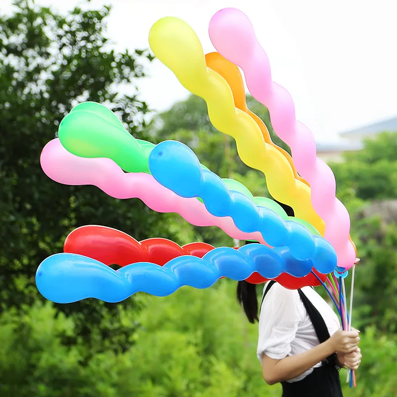5pc 36inch Long Thicken Screw thread Latex balloon Christmas Decoration ...