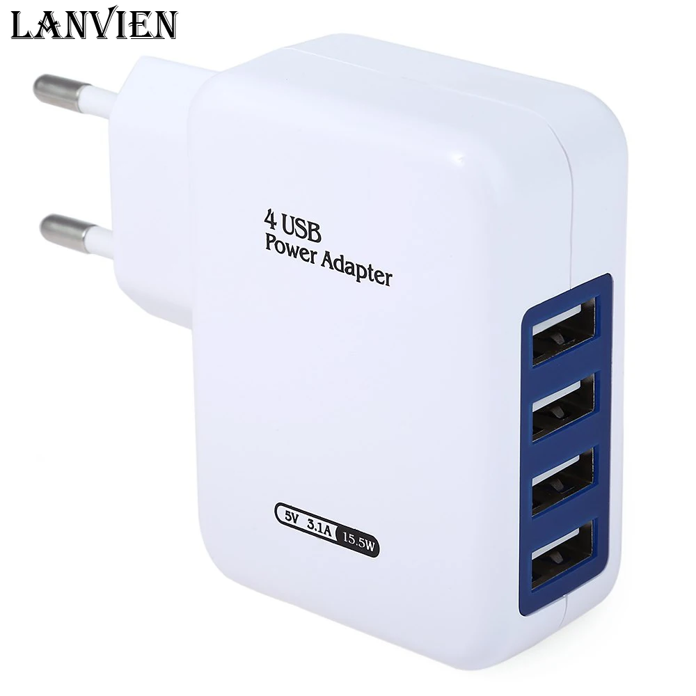For Smartphone Wall 4 USB Ports Charging Adapter Parts Mobile Phone ...