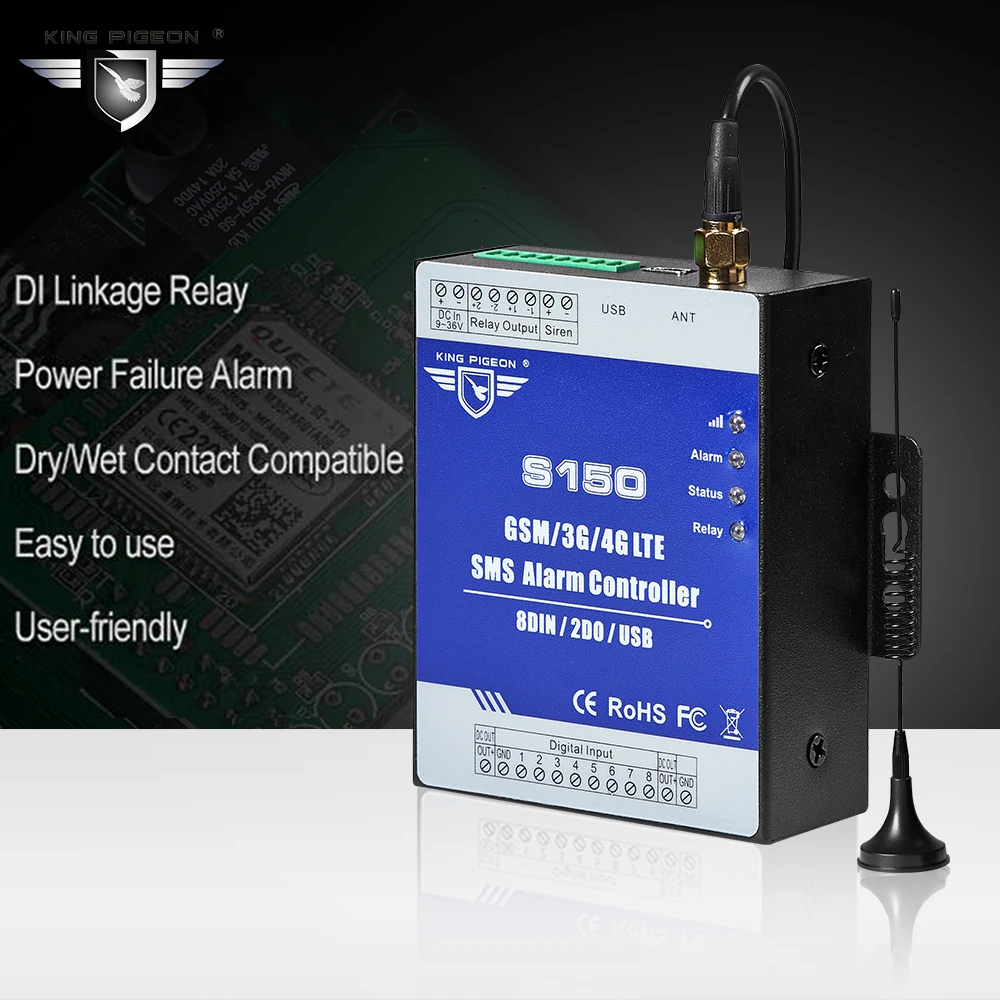 Wholesale Wireless SMS Alarm Remote Controller via GSM 3G 4G network ...