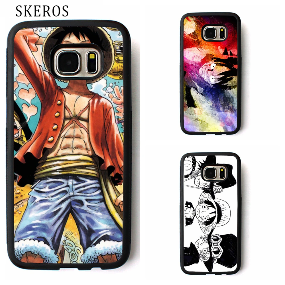SKEROS one piece luffy 2 cover phone case for samsung galaxy S3 S4 S5 ...