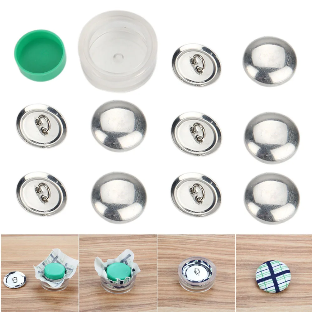 Round Fabric Cloth Covered Button Kit Diy Bag Cloth Buckle Machine Set ...