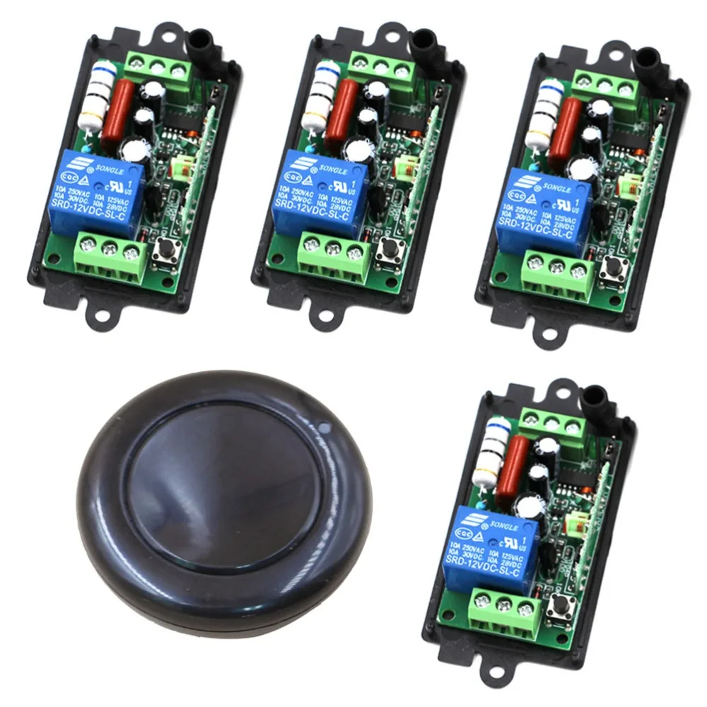 High Quality Ac220v 110v 1ch Rf Wireless Remote Control Switch System ...