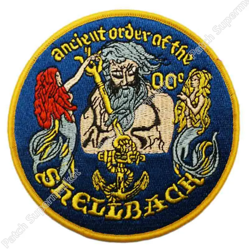 4.5" BIG US NAVY Crossing of the Equator Shellback Military Patch ...