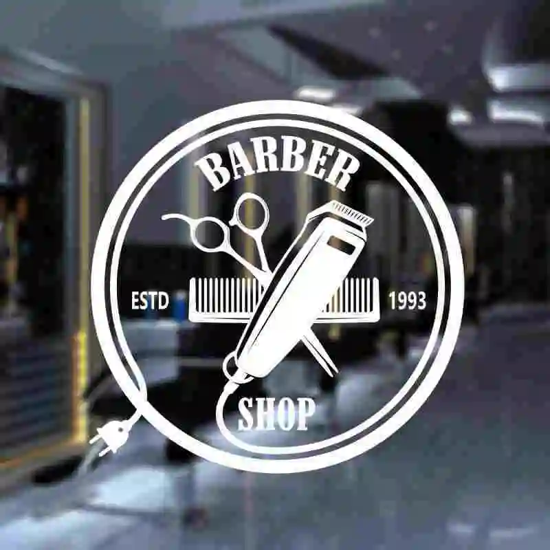 Barbershop Sticker Brood Decal Aangepaste Vinyl Wall Art Decor Windows ...