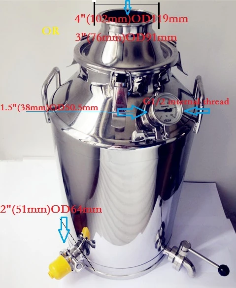55l Tank For Distillation Boiler Distillery Tank ,brew Tank, Distillery ...