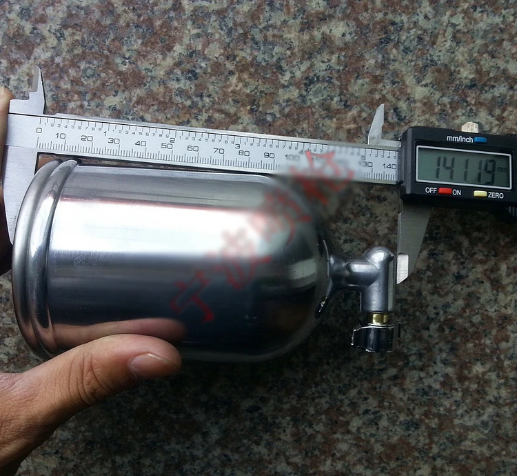 1/" Воздушный пистолет-распылитель гравитационный подающий стакан-распылитель алюминиевые ...