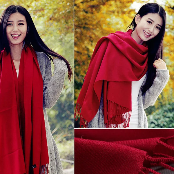 Rglt autumn and winter elegant solid color stripe slanting pure wool ...