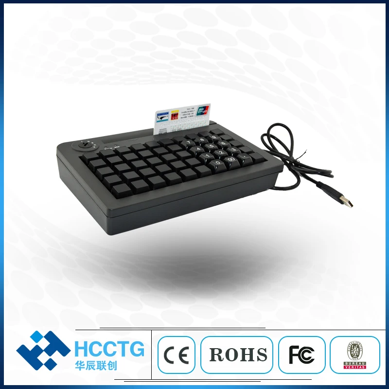 Teclado programable POS, interfaz USB, 50 teclas, KB50M|Teclados de ...