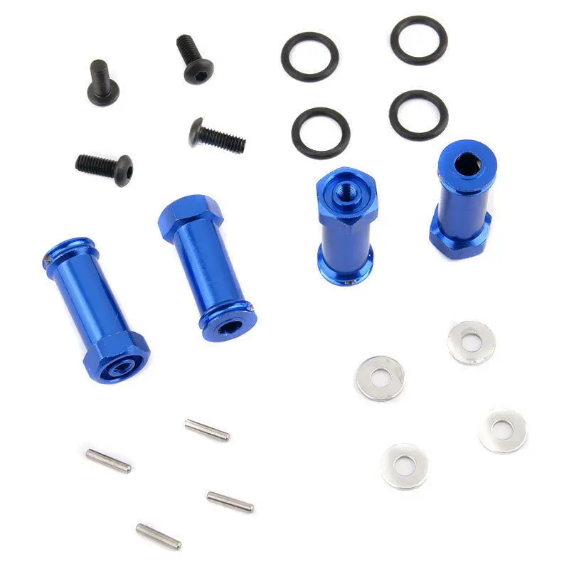 RC Alum. Wheel Hex 12mm Blue 25mm Extension 1/10 Traxxas Slash Stampede ...