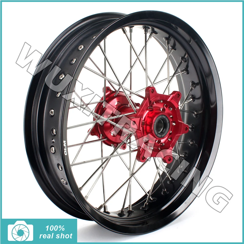 4.25X17 "MX Supermoto Motocross Completa Aro Da Roda Traseira Hub ...