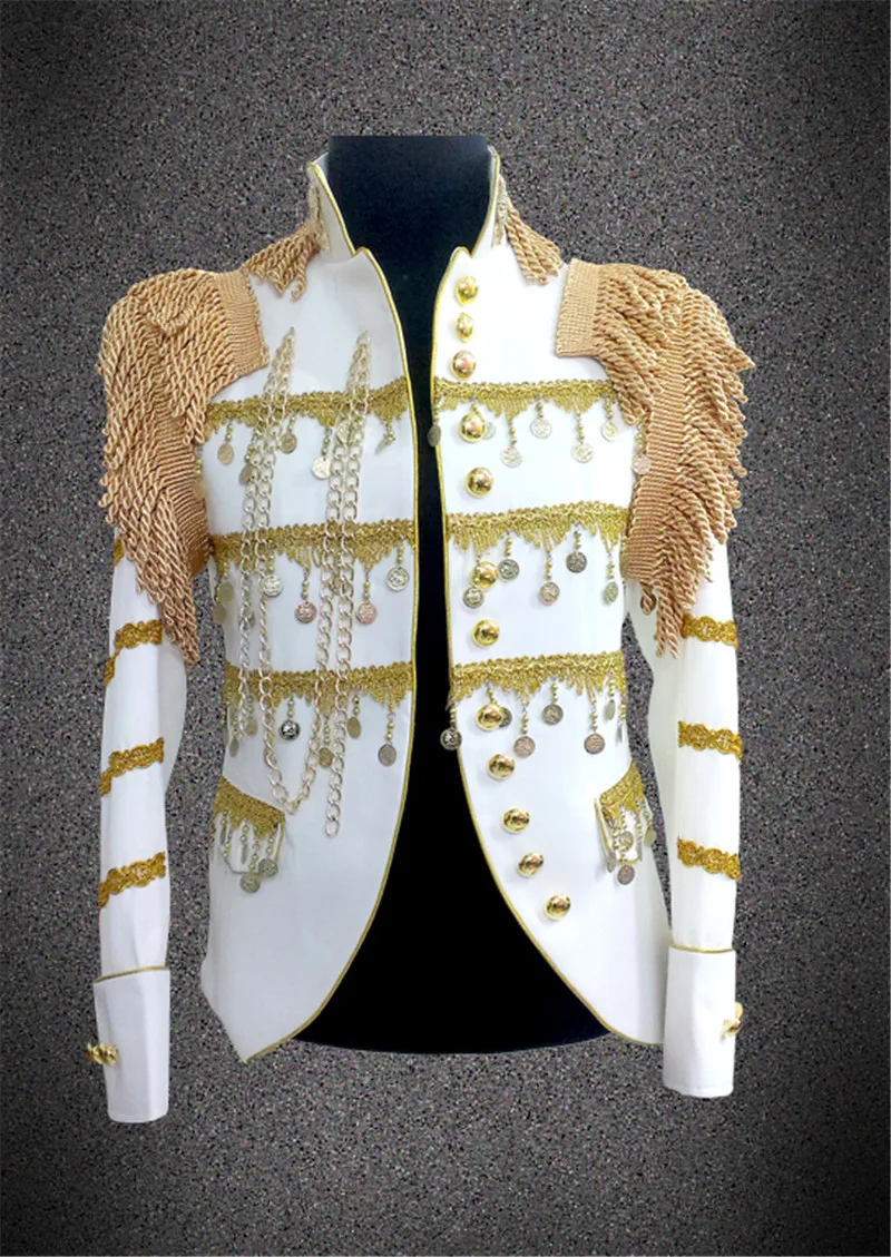 Handmade-Men-s-Royal-White-Exo-Performance-Jacket-Costume-Party-Show ...