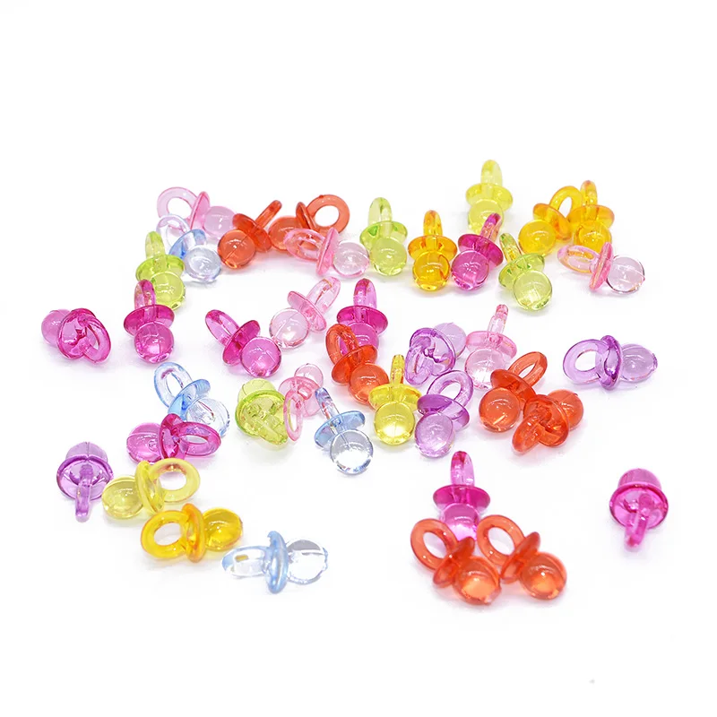 50pcs Multicolor Mini Pacifiers Baby Shower Party Favors Little Space ...