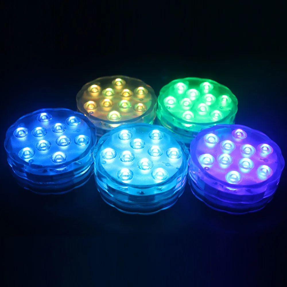 mini Waterproof Reusable Submersible home livingroom Wedding LED Light ...