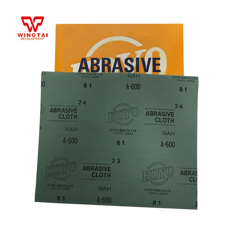 50 pcs / lot Japan KOYO Double Side Abrasive Cloth 600 Grit Abrasive ...