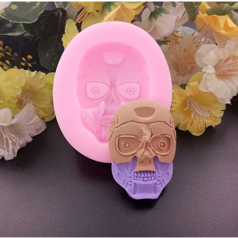 3D Super hero Terminator Shape Fondant Cake Molds Handmade Chocolate ...