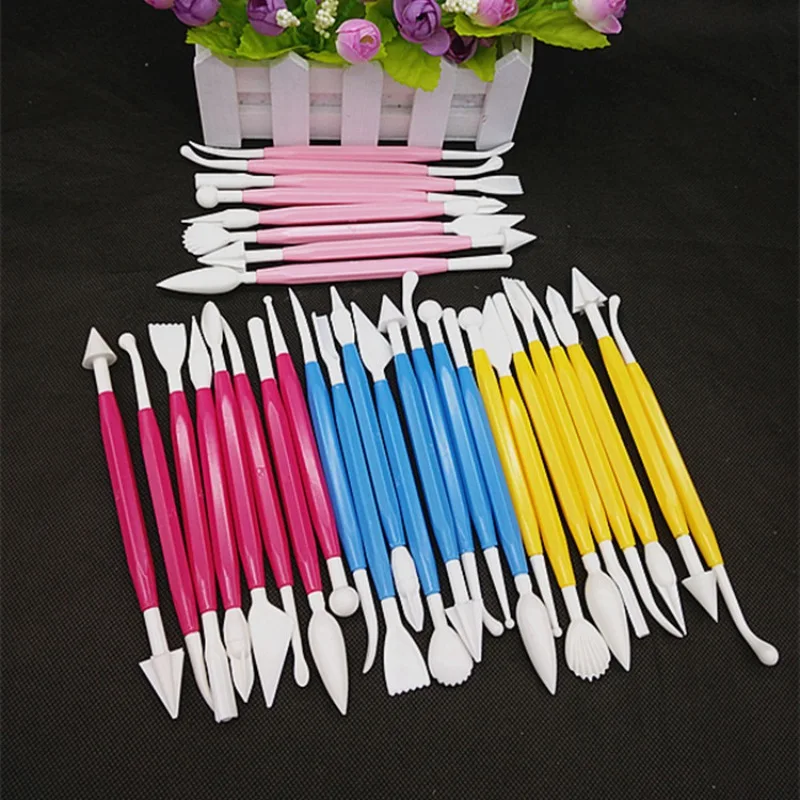 8Pcs Double Ended Cake Modeling And Sculpting Tools Fondant Cutters ...