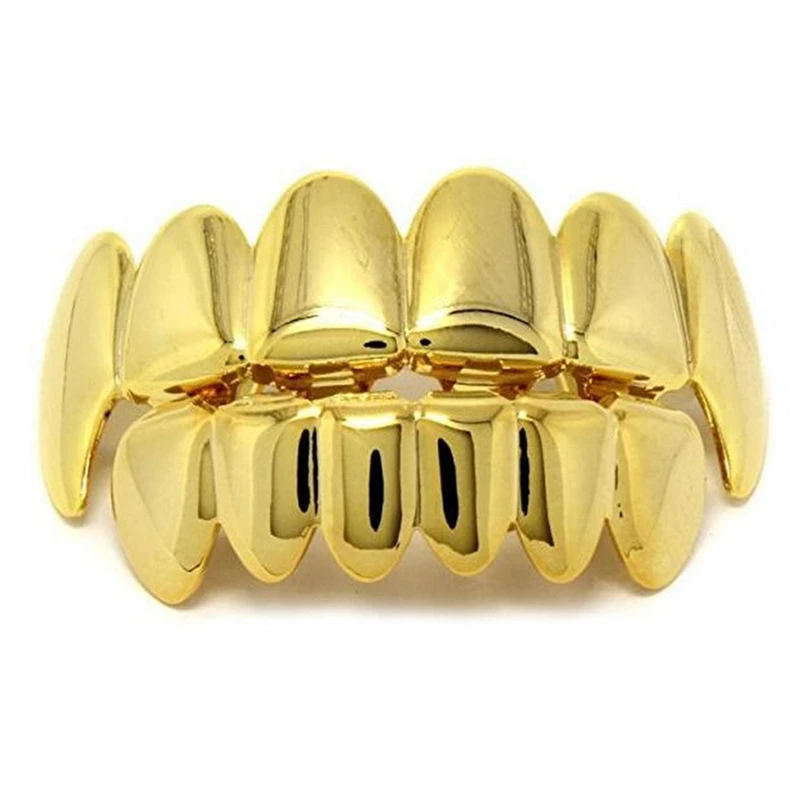 Hip Hop Dental Mouth Grill Jewelry Punk Vampire Teeth Caps Rapper Teeth ...