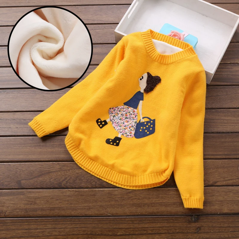 2017 new fashion girls sweaters 6 12 years girls clothing winter ...