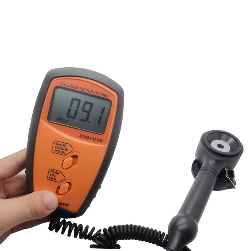 Uv 빛 미터 검출기 장치 테스터 uvb 미터 UVA radiometer uv 측정 uv 모니터 UV340B Sanpometer ...